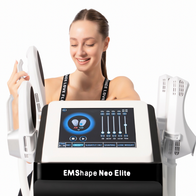 EMShape Neo Elite with Upgraded Higher Power | 4 Handles Body Sculpt ...